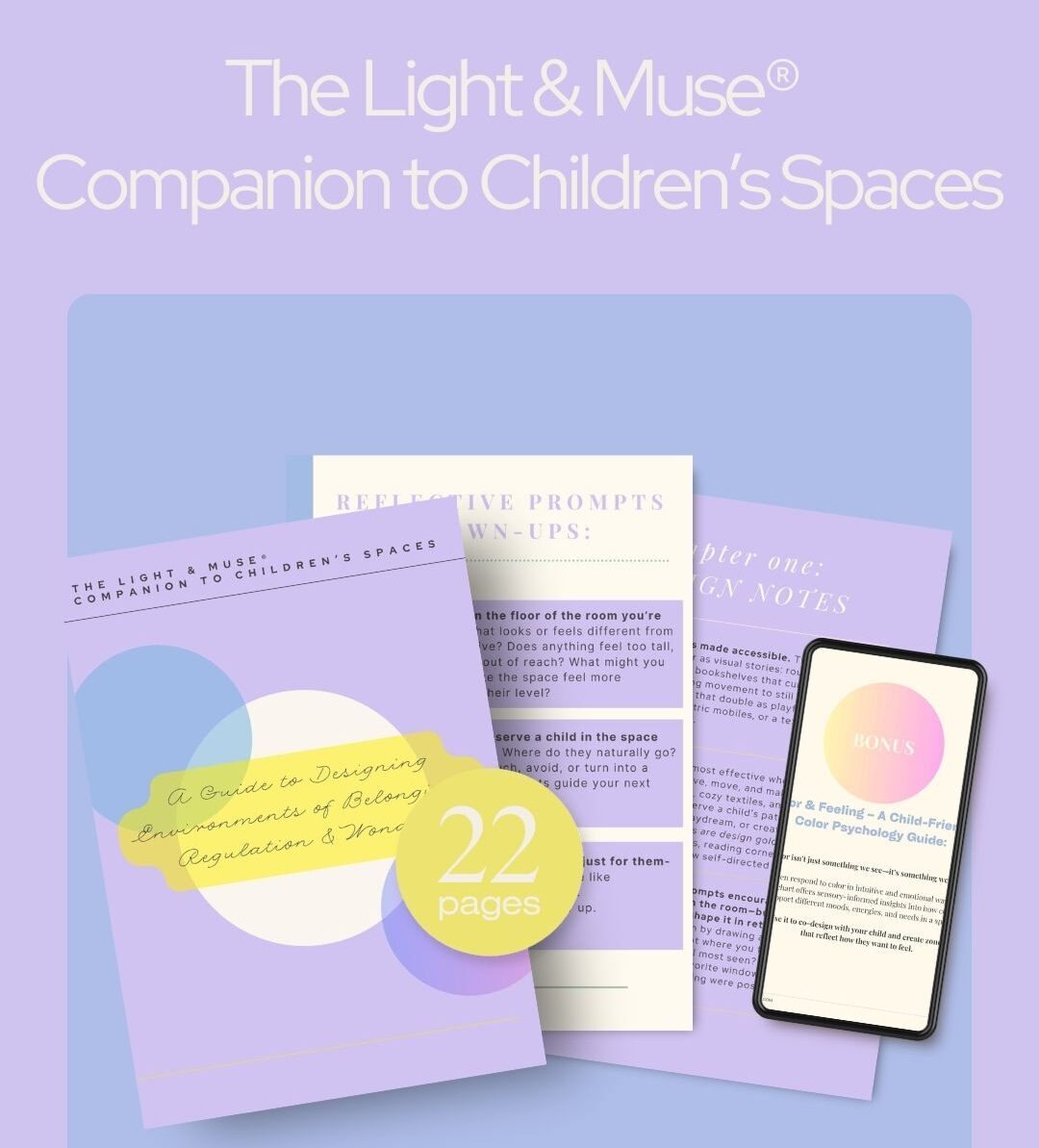 Light & Muse® Children’s Spaces Design Guide | Sensory-Informed